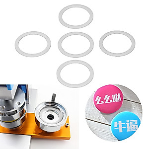 5PCS Badge Mold Gasket,Circle Cutter Button Maker Machine Gasket Badge Machine Gasket Badge Machine Die Matching Circle Cutter Button Maker Machine (58MM)