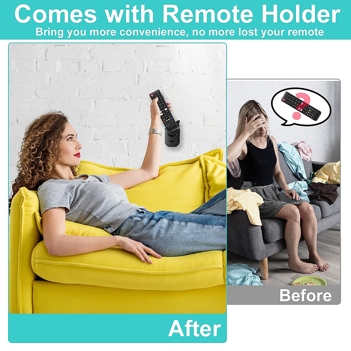 TV Legs for TCL Roku 28inch 32inch 40inch 43inch 49inch 50inch 55inch 65inch TV Stand Legs,Replacement Legs for TCL Roku TV 32S359 49S515 50S453 55S455 with Screws Set,Remote Holder & Instructions