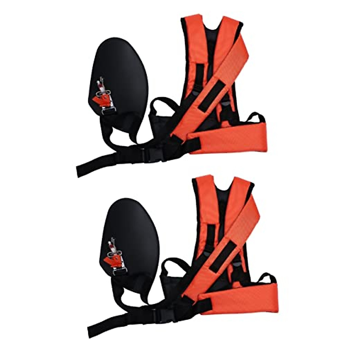 VILLFUL 2pcs Lawn Mower Strap Cinch Belt Belts Garden Brush Shoulder String Brush Cutter Shoulder Strap String Trimmer Harness Brush Cutter Double Shoulder Strap Comfortable Black