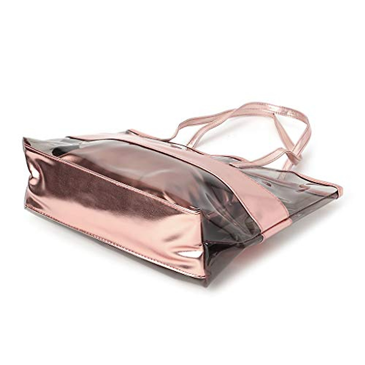 Women Transparent Shopping Bags Jelly Clear Beach Handbag Tote Shoulder Bag