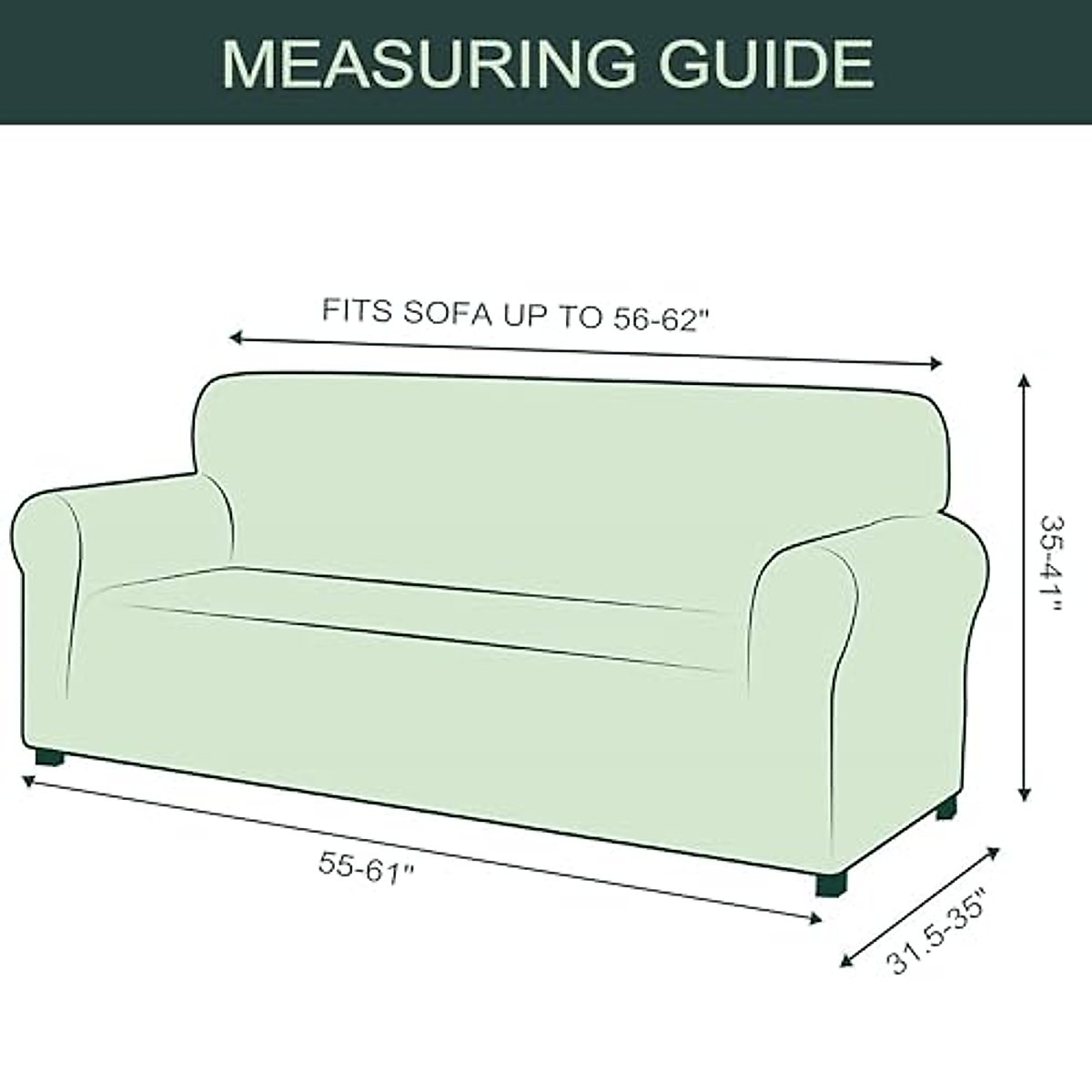 CHUN YI Stretch Loveseat Sofa Slipcover 1 Piece Couch Cover, 2 Seater Settee Coat Soft with Elastic Bottom, Checks Spandex Jacquard Fabric, Medium, Grey/Gray
