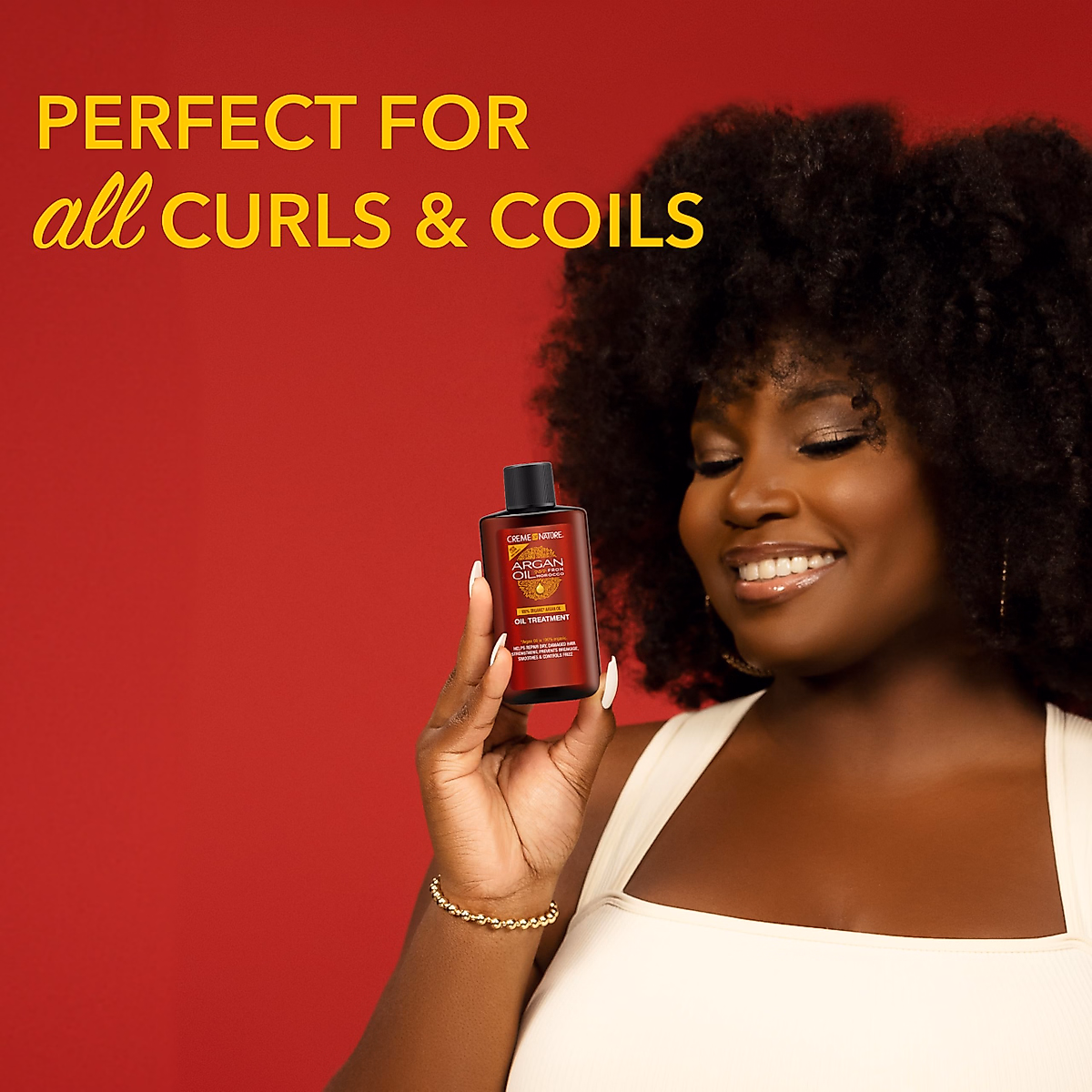 Creme of Nature, Argan Oil Treatment, Helps Repair Dry Damaged Hair, Prevents Breakage, Anti Frizz, 3 Fl Oz