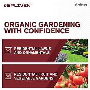 Spliven (Spinosad 0.5%) 32 oz Outdoor Insecticide Concentrate and Mite Killer for Organic Gardening (Compare to Leading Brand) - by Atticus