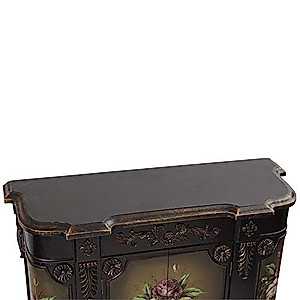 Nearly Natural French Vintage Style Floor Cabinet, 31.25" x 11.75" x 28", Brown