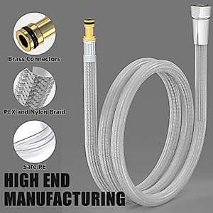 Compatible with Moen Faucet 150259 Pull Down Hose Replacenent Kit, Kitchen Faucet Pull Down Kitchen Faucet Replacement Part 187108, 1-Pack Gray