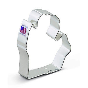 Michigan State Lower Cookie Cutter 3.75" Made in USA by Ann Clark