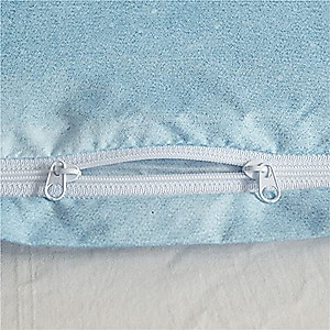 BLUENIGHT Lightweight Hotel Luxury Duvet Cover 3 Piece Set -Gradual Change Blue Starry Sky Whit Moon Ultra Soft Premium Microfiber Breathable Comforter Cover, Corner Ties Full/Queen (90x90 inches)