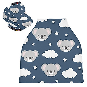 Nursing Cover Breastfeeding Scarf Cute Koala - Baby Car Seat Covers, Infant Stroller Cover, Carseat Canopy(55)