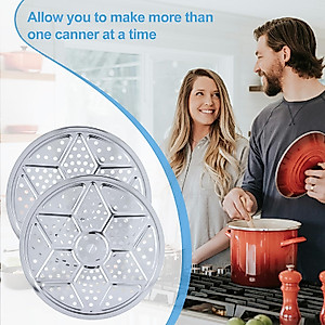 RNSXYAT 2Pcs Pressure Canner Rack, 11 Inch Pressure Cooker Canning Racks, Premium Canner Rack for Pressure Canner, Stainless Steel Pressure Canner Rack Compatible with Presto, All-American and More