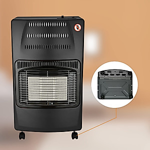 Vivicreate Patio Heater, Gas Heater, Propane Gas Heater, Outdoor Heater, Garage Heater, Work Heater (Black)