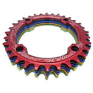 JGbike Elite Round Oval Chainring 104mm BCD 30T 32T 34T 36T 38T Narrow Wide Single Chainring for 8 9 10 11 12 Speed MTB XC Trail e-Bike Fat Bike Mountain Bike Bicycle