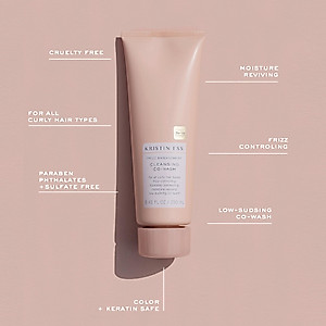 Kristin Ess Hair Frizz Management Cleansing Conditioner for Curly Hair, 8.45 fl oz (Pack of 1)