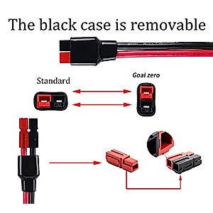 HCFeng 14AWG Double-Ended 45A an-der-Son Solar Charge Extension Cable 45A Battery Adapter Compatible with GZ/Yeti/G500 /Renogy/Boulder 200 Solar Panels Generator Power Inverter [3.3ft/1M]