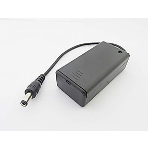 Connector and Terminal  9V 9-Volt PP3 Battery Holder Box Case Cover Switch DC Power 5.5mm x 2.1mm Male