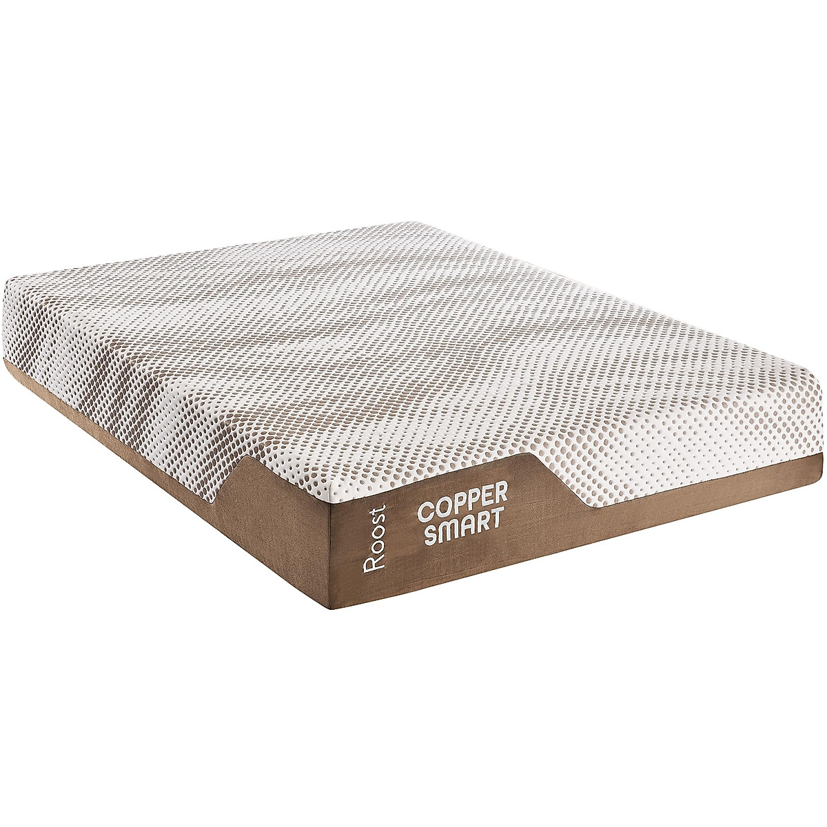 Roost Copper Smart 14-Inch Thermic Gel Memory Foam Mattress with Copper Infused Cover for Cool and Comfortable Sleep, Easy Set Up and Durable Copper Mattress, Full