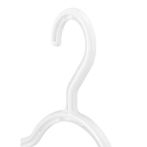 Whitmor Slim Paloma Gray-Set of 10 Sure-Grip Hangers