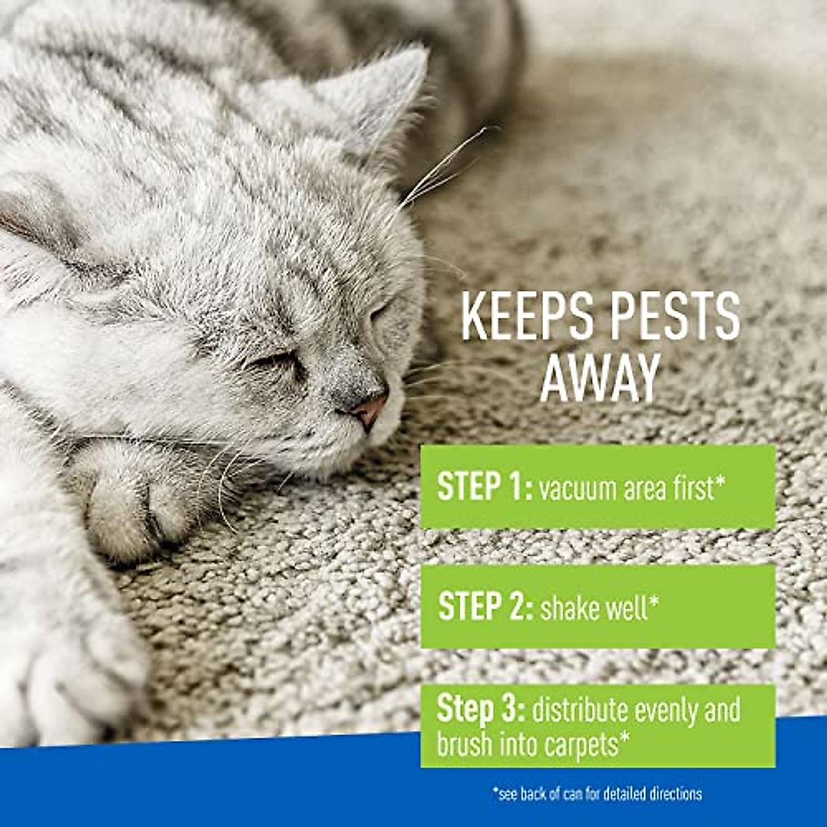 Adams Carpet Powder With Linalool and Nylar, Kills Fleas and Ticks On Contact, Kills All Stages of the Flea Life Cycle, 30 Day Protection, Freshens and Deodorizes, Treats Up to 400 Sq Ft, 1LB