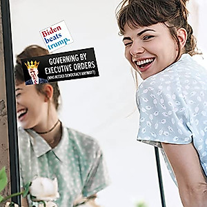 Biden and Kamala Dumb and Dumber Bumper Sticker (Funny Anti Joe and Harris Vinyl Decal (3 x 9 inch)