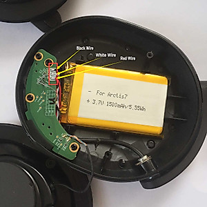 AOLIKES 1500mAh 3.7V Battery Replacement for SteelSeries Arctis 7, Arctis 7X, Arctis 7P, Arctis 7P+, Arctis 3, Arctis 1 Wireless Headset 503759 Battery, RIG 800 Battery Replacement