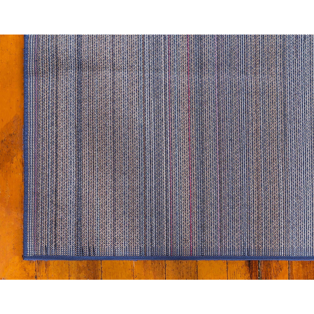 Unique Loom Solo Collection Area Rug - Calabasas (7' 1" x 10' Rectangle, Navy Blue)