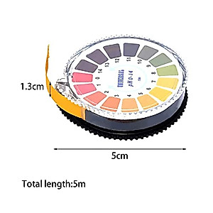 ＫＬＫＣＭＳ Test Strips Roll Chemistry Test Strips Balance Test Strips Water Quality Test Liquid Indicator Paper Accurate with Dispenser for Cosmetics