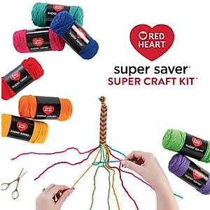 Red Heart Super Saver Super Yarn Craft Kit for Knitting, Crocheting, Crafts & Amigurumi Projects