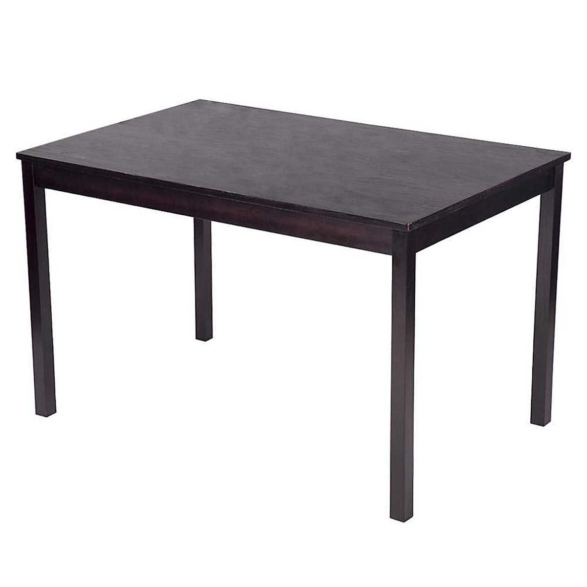 FDW 5PCS Dining Table Set Pine Wood Kitchen Dinette Table with 4 Chairs