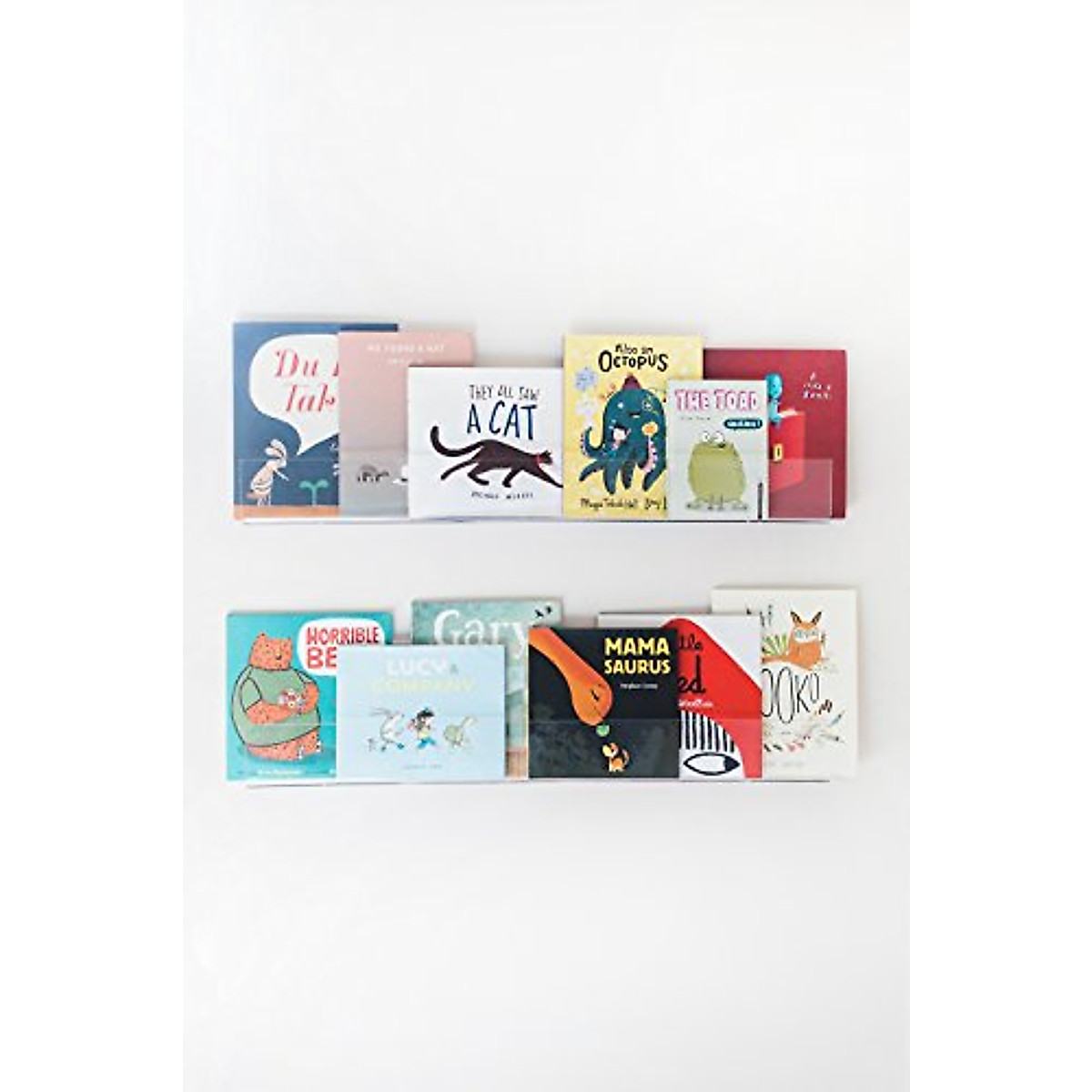 Peekaboo Clear Acrylic Shelves (24") - Set of 2