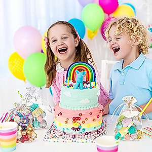 Outus 100 Pieces Butterfly Organza Drawstring Gift Bags 4 x 6 Inch Butterfly Jewelry Pouch White Drawstring Organza Candy Bags for Wedding Festival Christmas Party Favor Supply, Silver and Gold