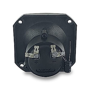 VOYZ 400 Watt 3.5” Piezo Super Horn Tweeters Aluminum Diaphragm 4-8 ohms - Silver Housing with Capacitor 1 Pair (2pcs) (PET-1944)