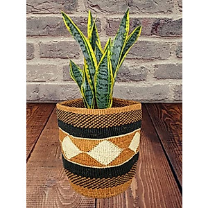 Woven Planter basket indoor baskets for plant 9" x 9" Decorative storage basket sisal basket planter