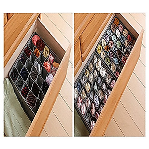 Underwear Drawer Closet Organizers Dividers, AStorePlus® 30 Compartments Ties Bra Panty Socks Wardrobe Organizer Storage --US SHIPPING
