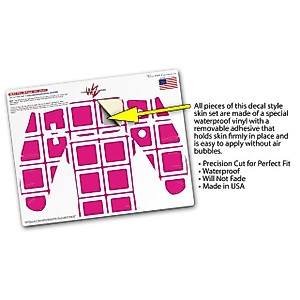 WraptorSkinz Skin Wrap compatible with Sony PS5 DualSense Controller Squared Fushia Hot Pink (CONTROLLER NOT INCLUDED)