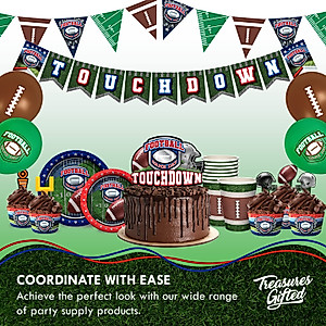 Treasures Gifted Football Balloons - 12 Pack of 12 Inch Football Helium Balloons - Football Decorations - Football Party Supplies - Football Decor - Sports Balloons - Football Party Balloons