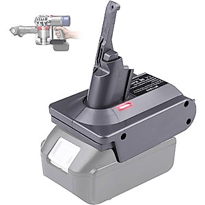 EID V8 Adapter for Dyson V8 Battery,for Makita 18V Battery Compatible for Dyson V8 Series Animal Absolute V8 Fluffy Cordless Stick and Handheld Vacuum Cleaner(Adapter ONLY)
