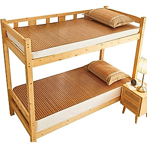 Summer Sleeping Mat Exquisite Summer mats Dormitory Bedroom with Bamboo mats Single mats Double ice Silk Straw mats Various Sizes to Choose from for Home School Dormitory