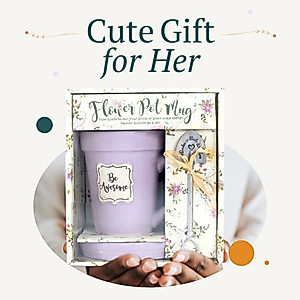 Divinity Boutique Lilac Flower Pot Mug - Be Awesome