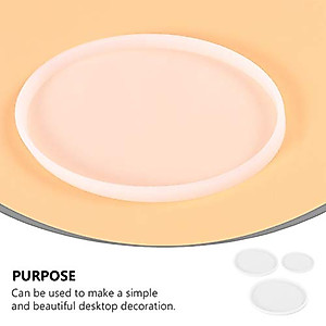 ARTIBETTER Pack of 3 Silicone Resin Tray Molds Oval Shaped Crystal Epoxy Platter Molds Coaster Resin Casting Molds for DIY Desktop Decoration