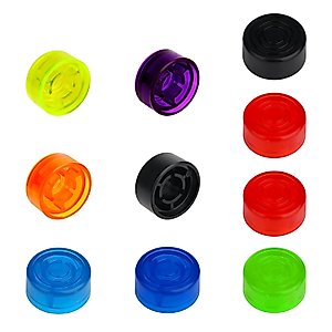 SAVITA 10pcs Guitar Effects Pedal Cap, Multicolor Pedal Footswitch Topper Effect Pedal Buttons Pedal Knob Caps Protection Cap for Guitar (8 Colors)