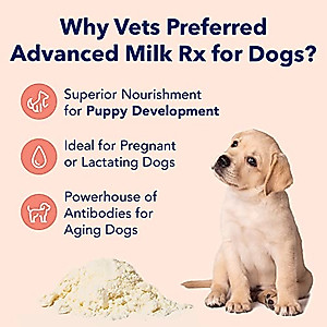 Vets Preferred Puppy Milk Replacement Formula - Dog Milk Replacer Powder Supplement for Pregnant, Lactating, Aging Dogs - Enriched with Colostrum - Nutritious Nursing Formula for Puppies - 12 Oz