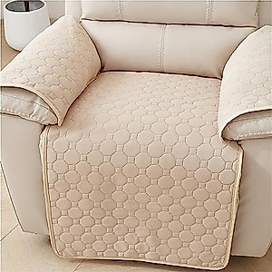 NNSMUN Sofa Armrest Cover, Sofa Protector for Recliner Chair Arm Cover, Pet Dog Couch Covers for Armchair Seat, Living Room Slipcover, Furniture Protector Corner Sofa (Camel,1 Piece (23x35))
