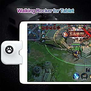 Pubg Mobile Phone Game Controller, Compatible for iPad iPhone Joystick Gamepad, Phone Grip Rocker Handle Tablet Controller (For iOS Black)