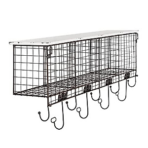 Linon 4-Cubby Wall Shelf, White - AHWE1238W1