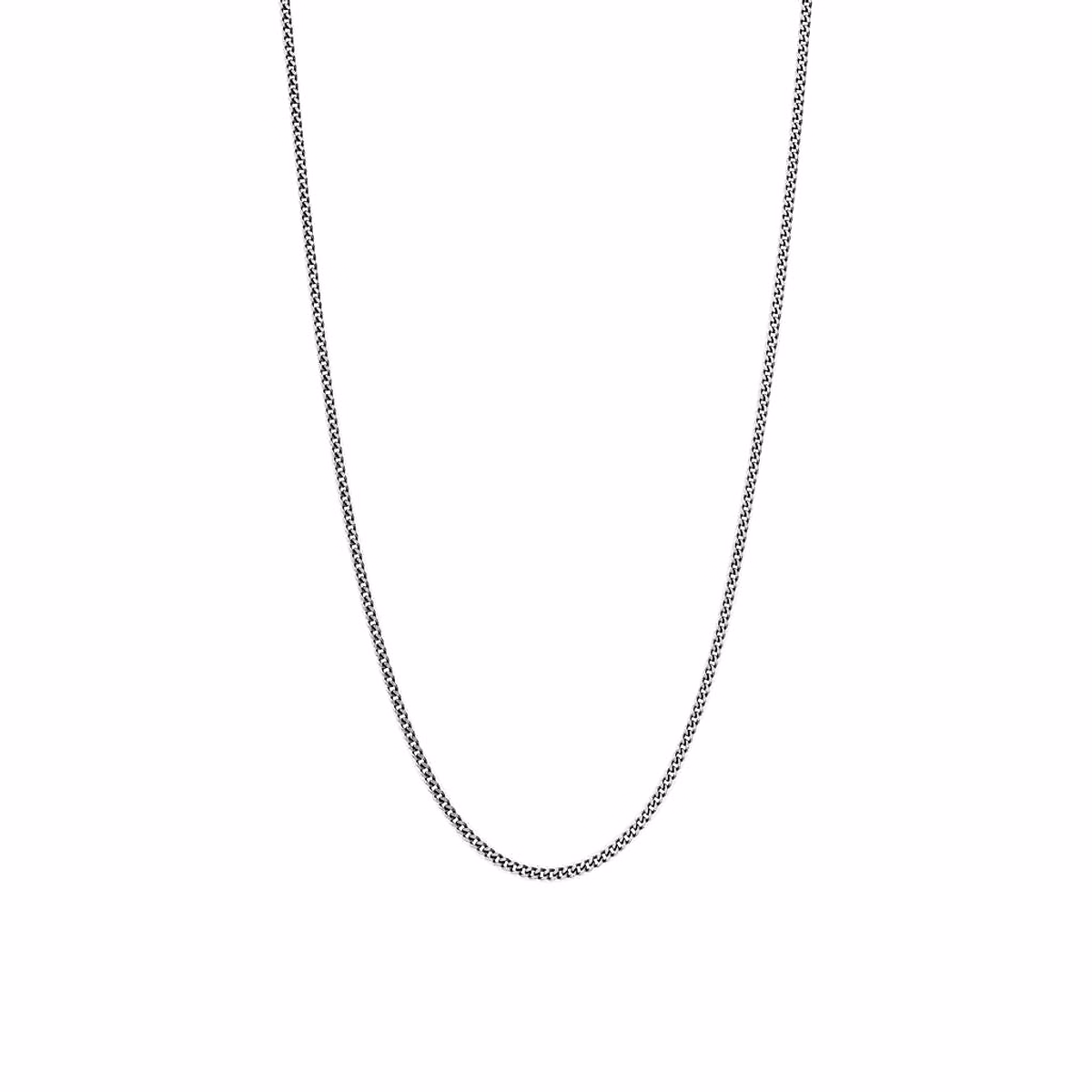 Miansai Cuban Chain Necklace | Brushed Sterling Silver