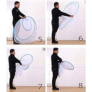 RuiHome Folding Pop-Up Mosquito Net Tent Zipper Bed Canopy for Kids Bedroom Dorm Outdoor Travel (39x79x39", Pink)