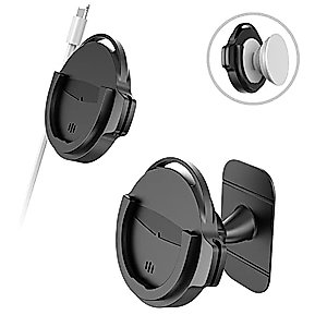 daite Socket Car Mount Car Grips Holder for Phone Stand 360 Rotation Dashboard Sticker Holder for Socket Mount Users on Car Dashboard Home Wall Office Kitchen (Rotation + Flat)