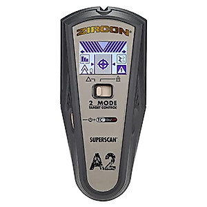 Zircon SuperScan A2 Advanced Stud Finder with 2 Mode Target Control, StudScan and DeepScan Mode
