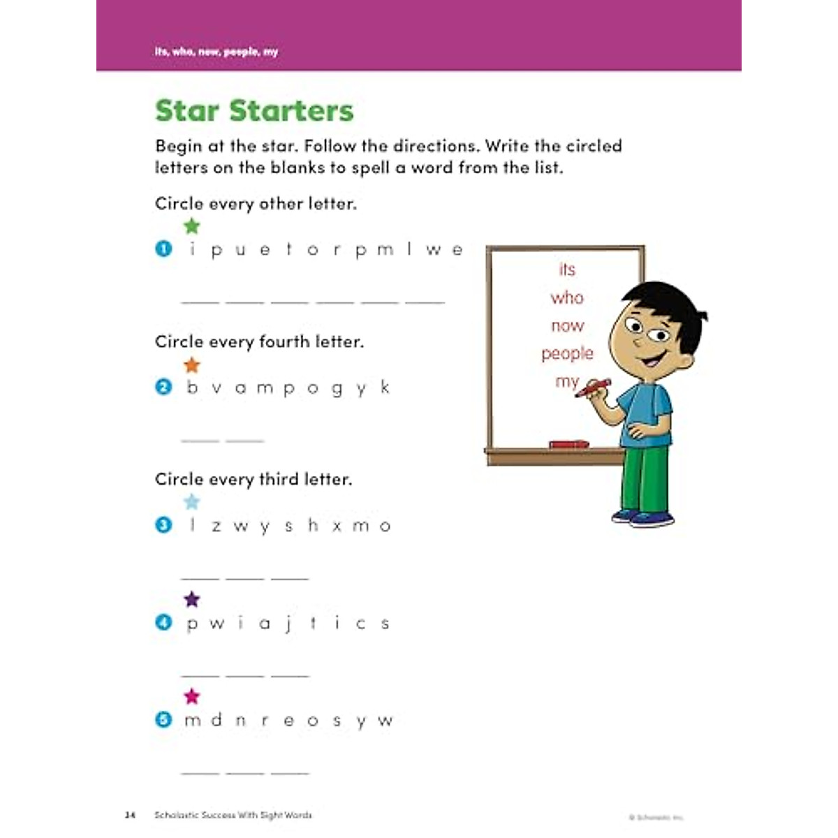 Scholastic Success with Sight Words Workbook