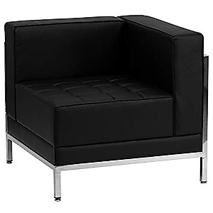 Flash Furniture HERCULES Imagination Series Black LeatherSoft Sectional Configuration, 7 Pieces