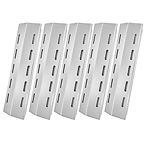 Hongso Heat Tent Plate Shield Replacement for Ducane 30400042, 30400043 Gas Grill, 16 7/8 Inch Stainless Steel Flavorizer Bar Burner Cover 30500701 30500097 (5-pack)